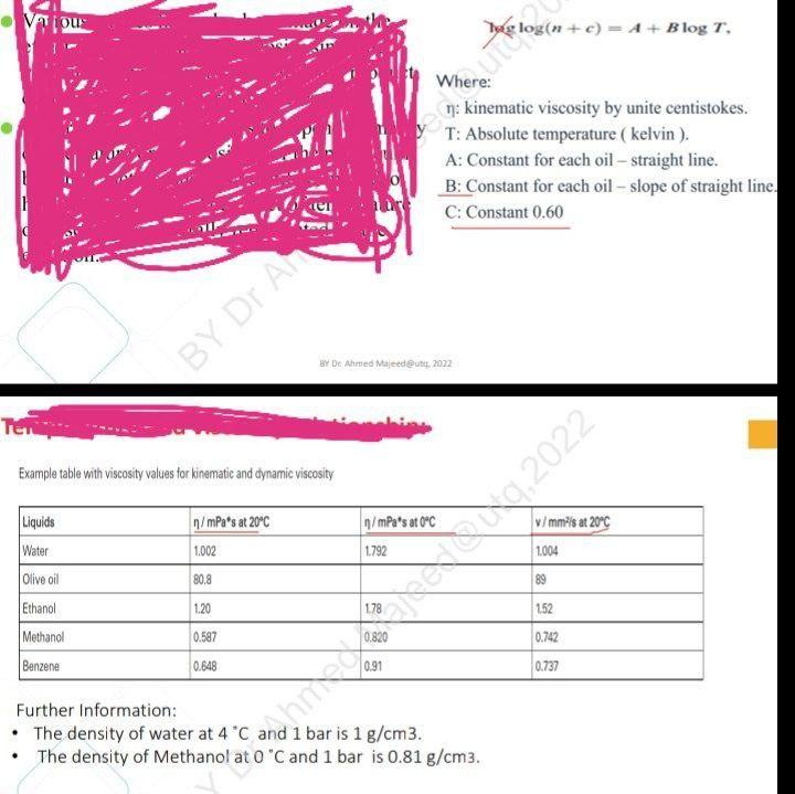 Solved Calculations: 1. Calculate the dynamic and kinematics | Chegg.com
