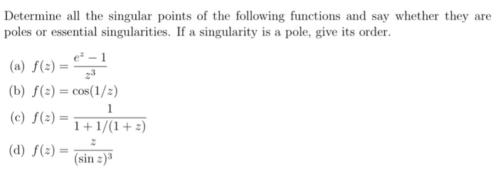 Solved Determine all the singular points of the following | Chegg.com