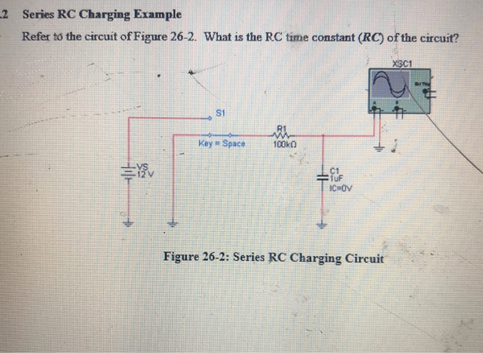 Solved Series RC Charging Example Refer to the circuit of | Chegg.com