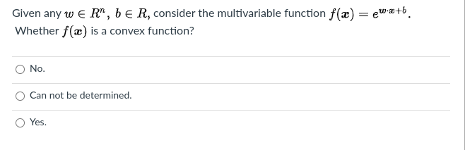 Solved = Given any w E R", b E R, consider the multivariable | Chegg.com