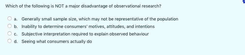 Solved Which of the following is NOT a major disadvantage of | Chegg.com