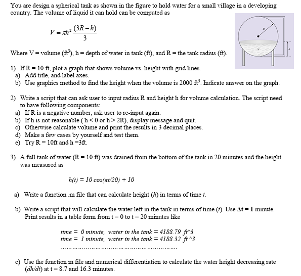 Solved You are design a spherical tank as shown in the | Chegg.com