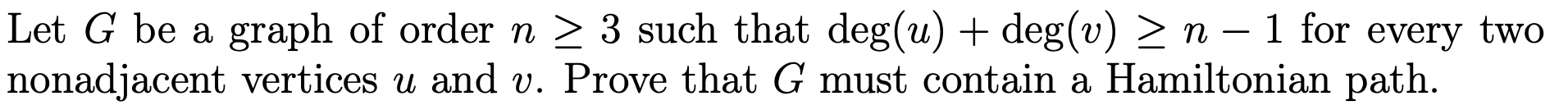 Solved Let G be a graph of order n≥3 such that | Chegg.com