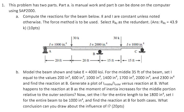 Solved 1. This problem has two parts. Part a. is manual work | Chegg.com