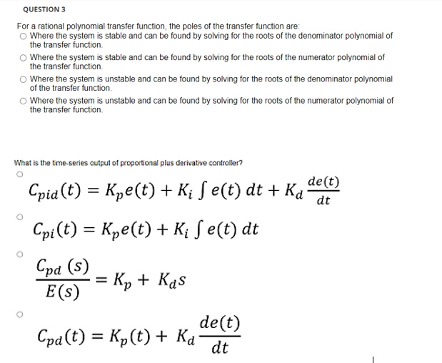 Solved For a rational polynomial transfer function, the | Chegg.com