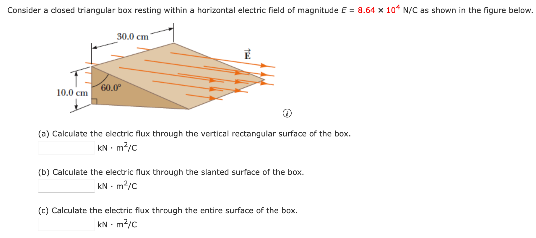 Solved Consider a closed triangular box resting within a | Chegg.com