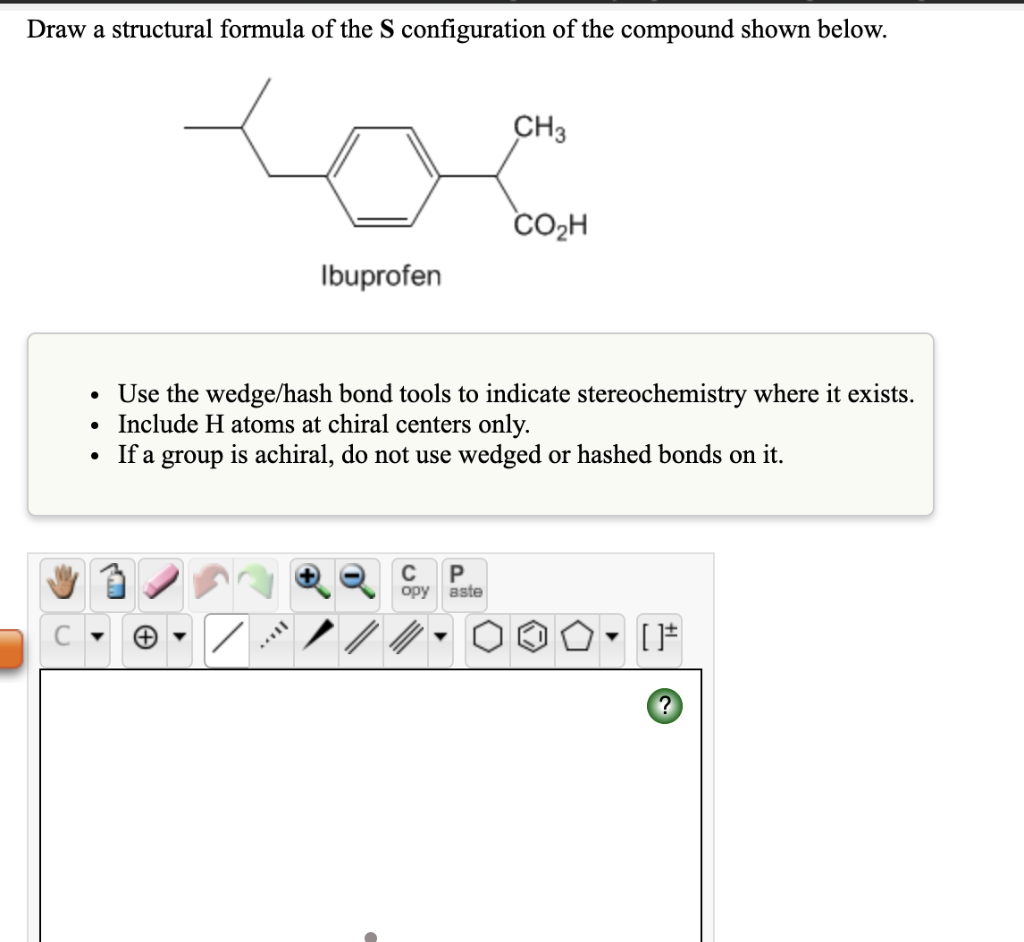 Solved Draw a structural formula of the S configuration of | Chegg.com