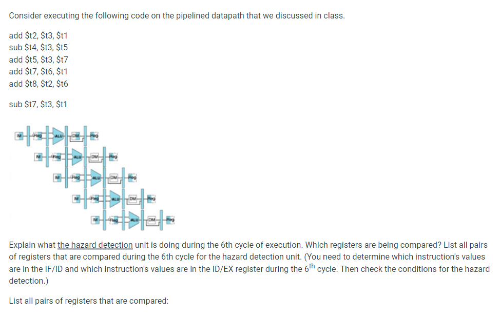 Solved Consider executing the following code on the | Chegg.com