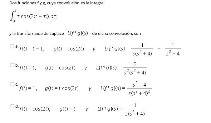 Solved two functions f and g whose convolution is the | Chegg.com