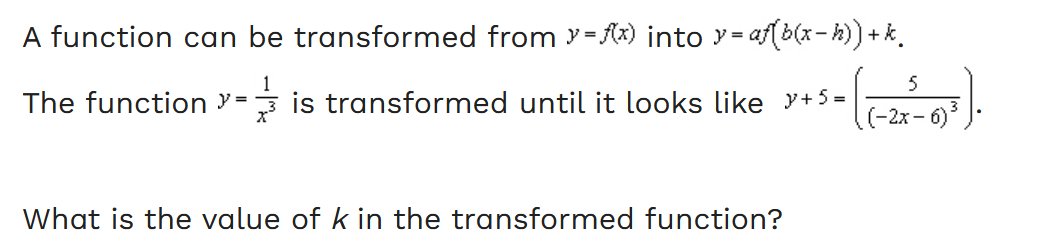 Solved A function can be transformed from y=f(x) into | Chegg.com
