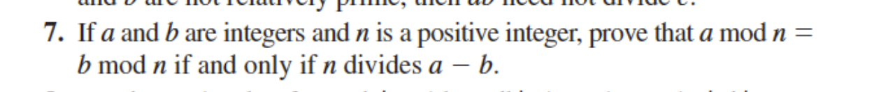 Solved If a and b ﻿are integers and n ﻿is a positive | Chegg.com