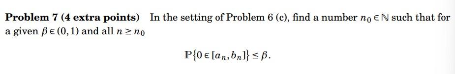 Solved Problem 7 (4 extra points) In the setting of Problem | Chegg.com