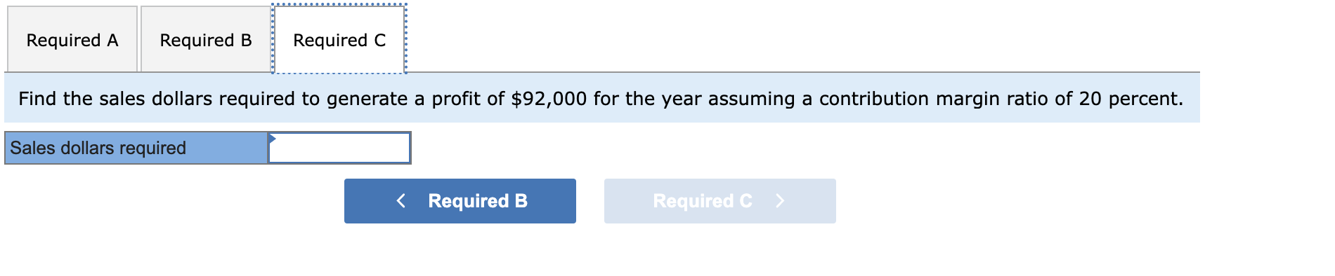 Solved Exercise 3-29 (Algo) Basic CVP Analysis (LO 3-1) The | Chegg.com