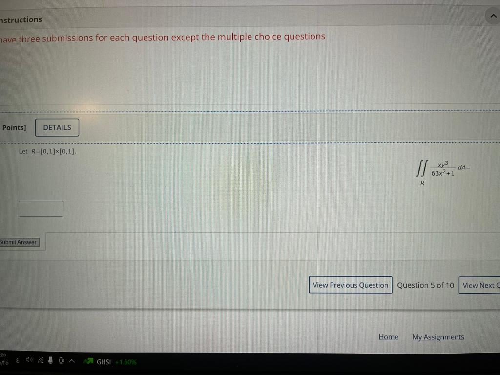 Solved have three submissions for each question except the | Chegg.com
