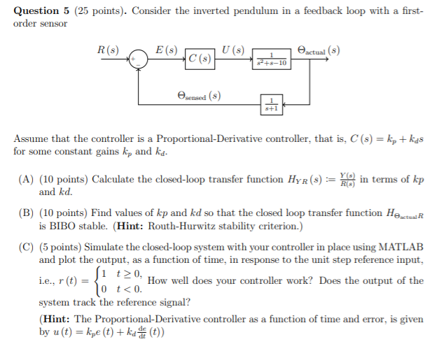 Solved Question 5 (25 points). Consider the inverted | Chegg.com