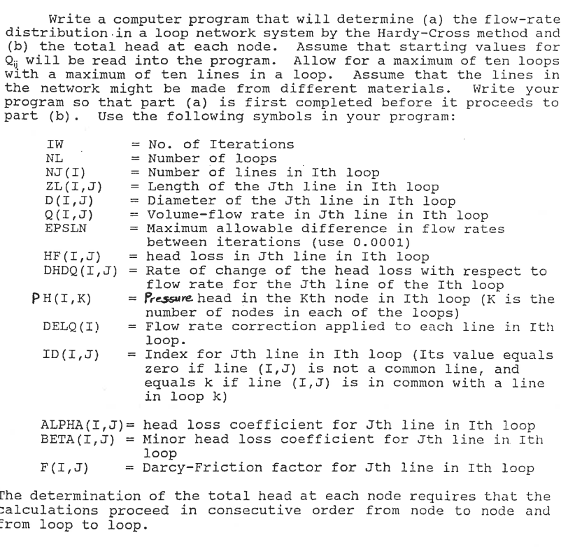 Solved Write A Mathlab Program That Can Solve For The Water 