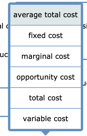 Solved This chapter discusses many types of costs: | Chegg.com