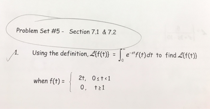 Solved Problem Set #5- Section 7.1 & 7.2 1. Using the | Chegg.com