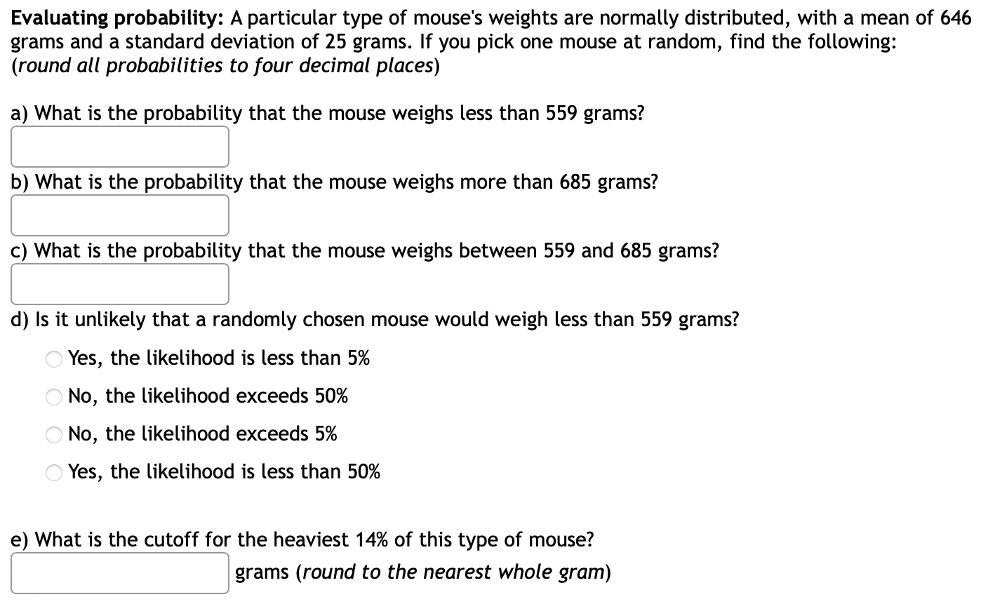 Solved Evaluating probability: A particular type of mouse's | Chegg.com