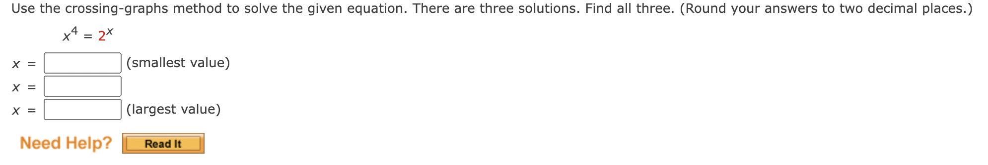 Solved Use the crossing-graphs method to solve the given | Chegg.com