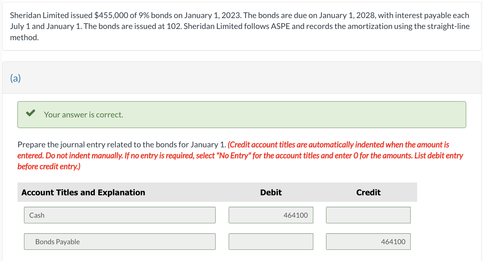 Solved Sheridan Limited issued $455,000 of 9% bonds on | Chegg.com
