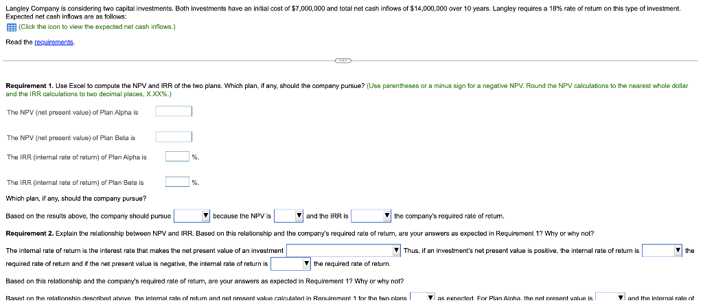 Solved Data tableExpected net cash inflows are as follows: | Chegg.com