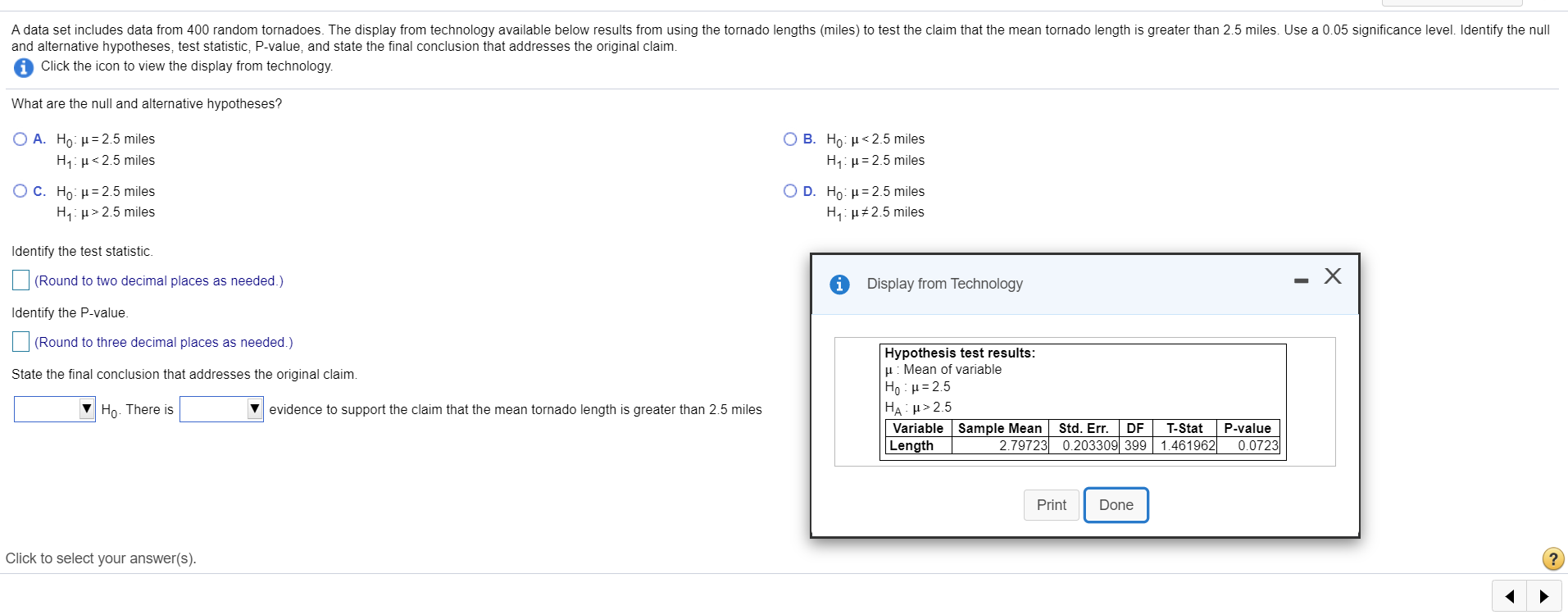 Solved A data set includes data from 400 random tornadoes. | Chegg.com