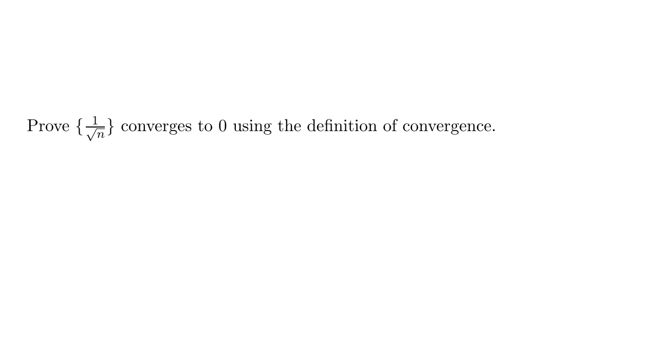 Solved Prove { In} converges to 0 using the definition of | Chegg.com