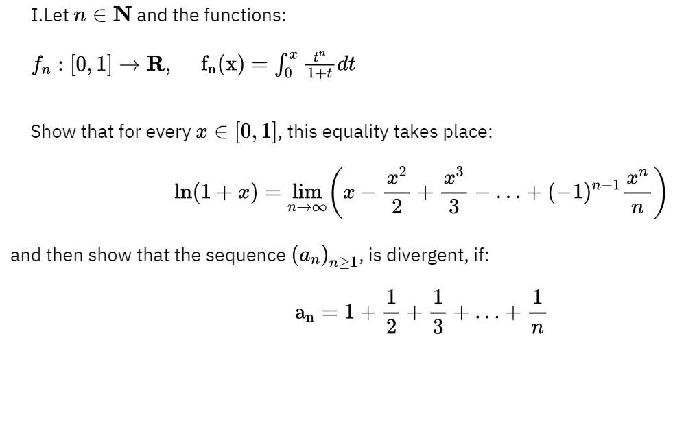 Solved Let $n \in \mathbf{N}$ and the | Chegg.com