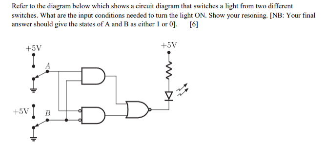 Solved Refer to the diagram below which shows a circuit | Chegg.com