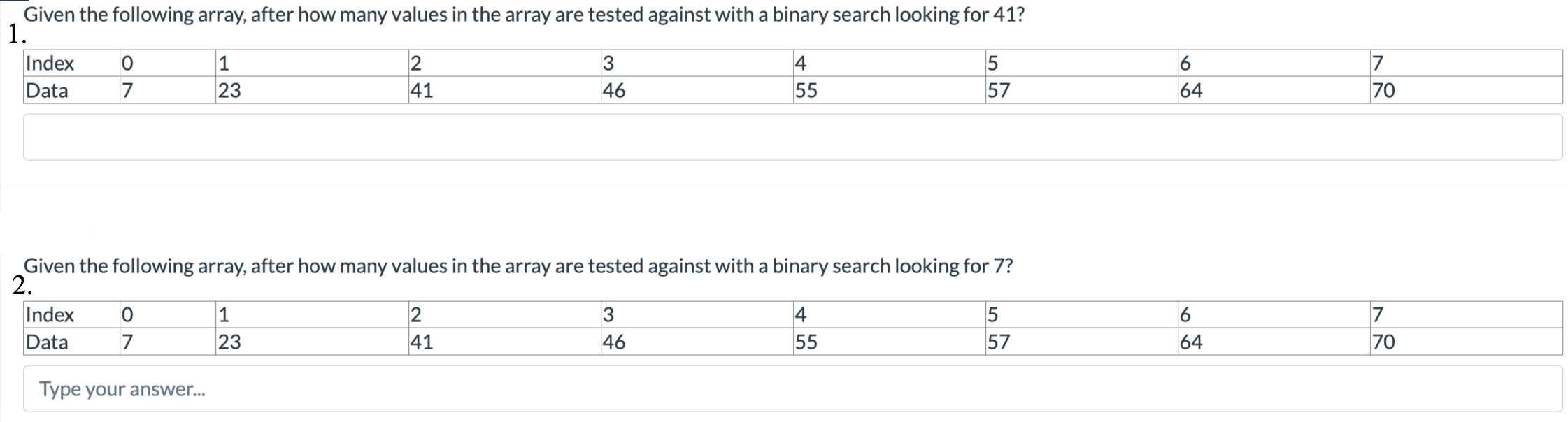 Solved Type your answer... Type your answer... | Chegg.com