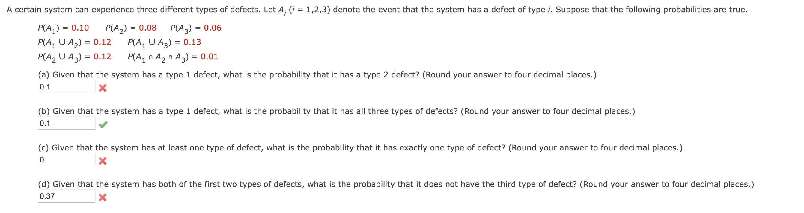 Solved certain system can experience three different types | Chegg.com