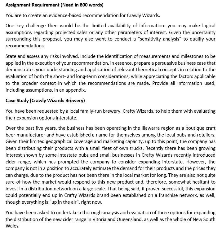 Solved Assignment Requirement (Need in 800 words) You are to | Chegg.com