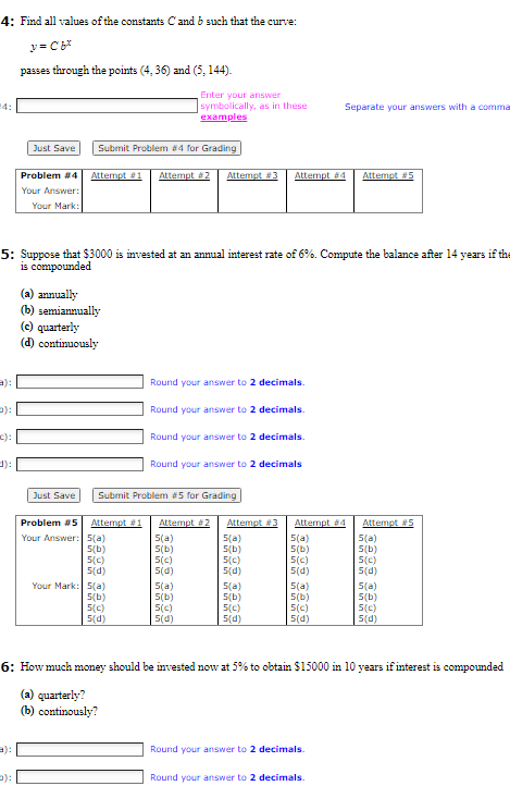 Solved 4: Find all values of the constants C and b such that | Chegg.com