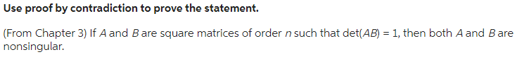 Solved Use proof by contradiction to prove the statement. | Chegg.com