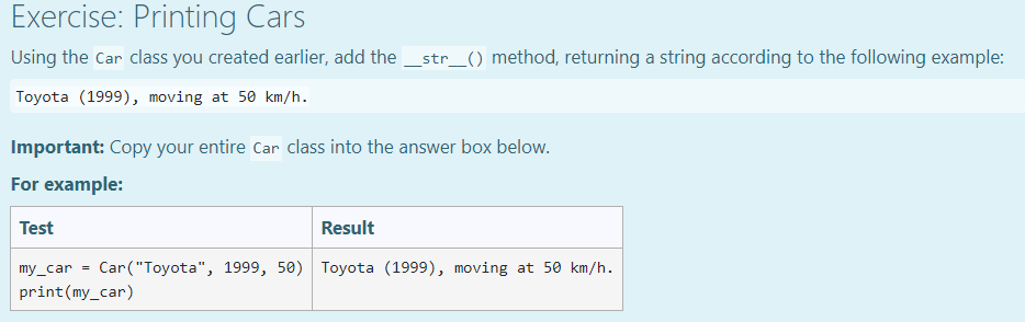 Solved Exercise My First Car Write A Class Named Car That