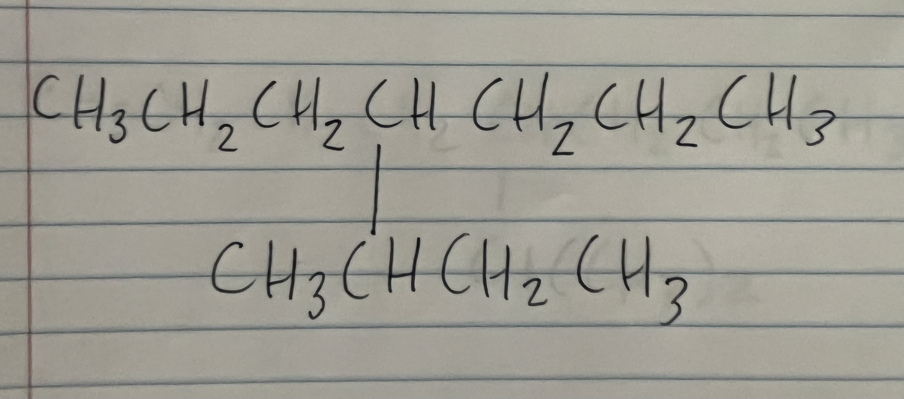 Solved CH3CH2CH2CHCH2CH2CH3CH3CHCH2CH3 | Chegg.com