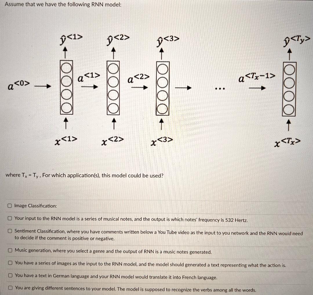 Solved Assume that we have the following RNN model: where | Chegg.com
