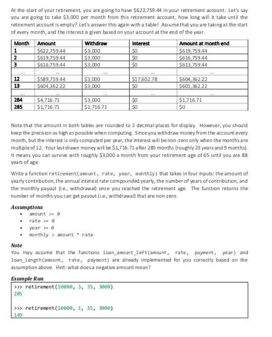 Solved Task 2C: Retirement [30 marks] You decided to sign up | Chegg.com