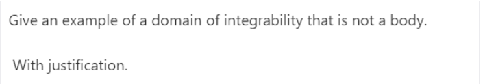Solved example of a domain of integrability that is not a | Chegg.com