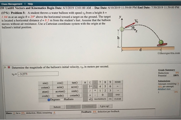 Solved Class Management I Help HW Unit01 Vectors and | Chegg.com