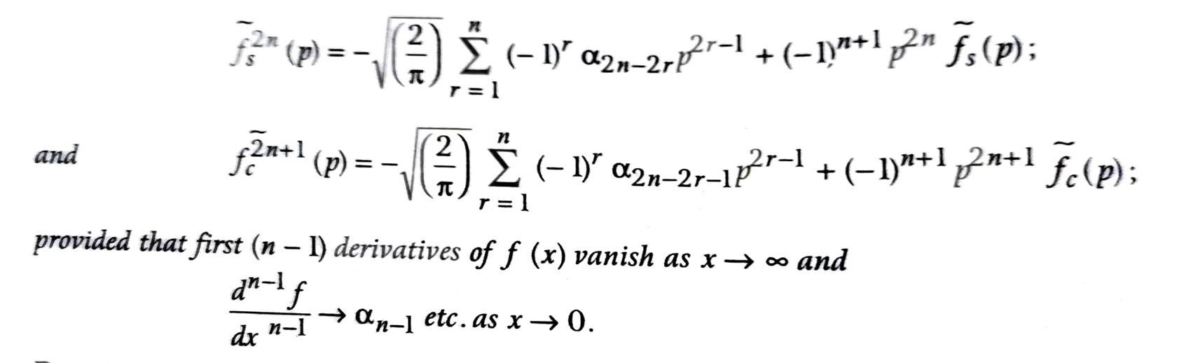 Solved f~s2n(p)=−(π2)∑r=1n(−1)rα2n−2rp2r−1+(−1)n+1p2nf~s(p) | Chegg.com
