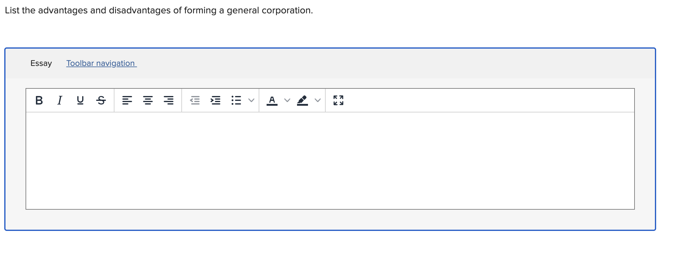 Solved List the advantages and disadvantages of forming a | Chegg.com