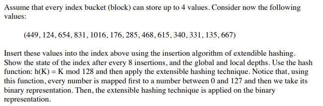 Solved Suppose that we have an extendible hashing index with | Chegg.com