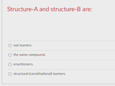 Solved g HI structure (A) ce H H @ H structure (B) H # al Н | Chegg.com