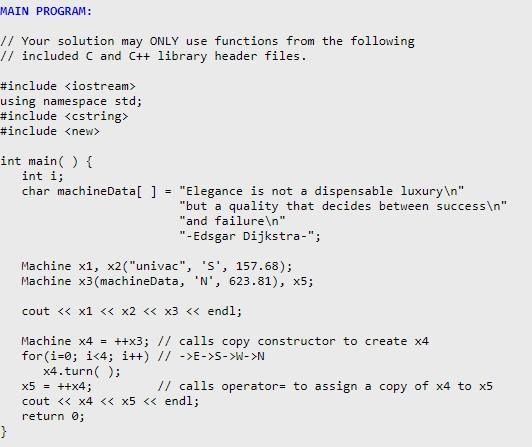 Solved SPECIFICATIONS: Write the code for a C++ class called | Chegg.com