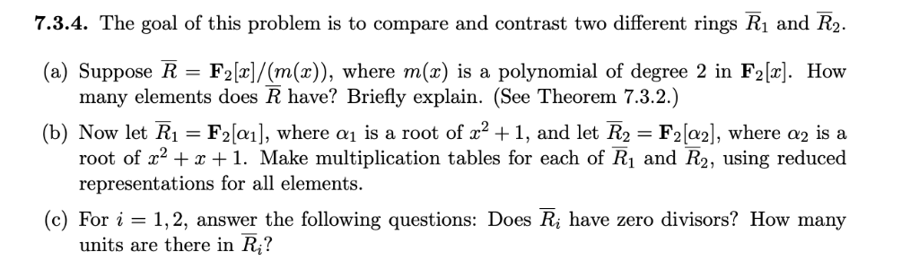 Solved 7.3.4. The goal of this problem is to compare and | Chegg.com