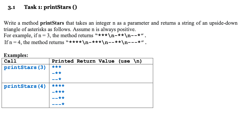 Solved Java code, no system.out.println needed and no | Chegg.com