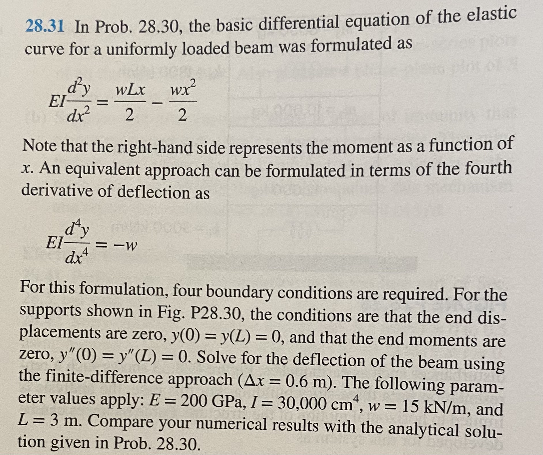 Solved 28.31 In Prob. 28.30, the basic differential equation | Chegg.com