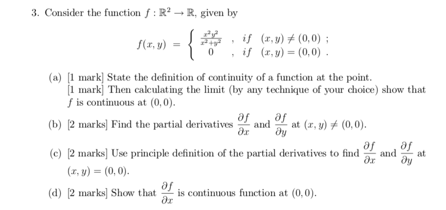Solved 3. Consider the function f : R2 + R, given by 22y2 { | Chegg.com